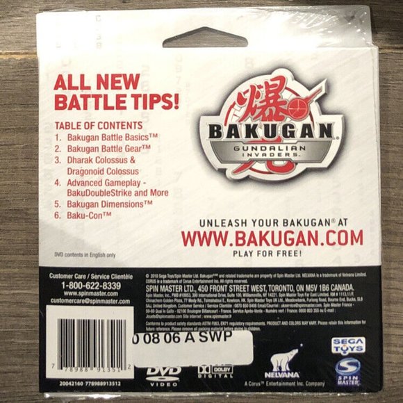 Spin Master | Media | New Bakugan Battle Training Dvd Volume 2 Exclusive | Poshmark